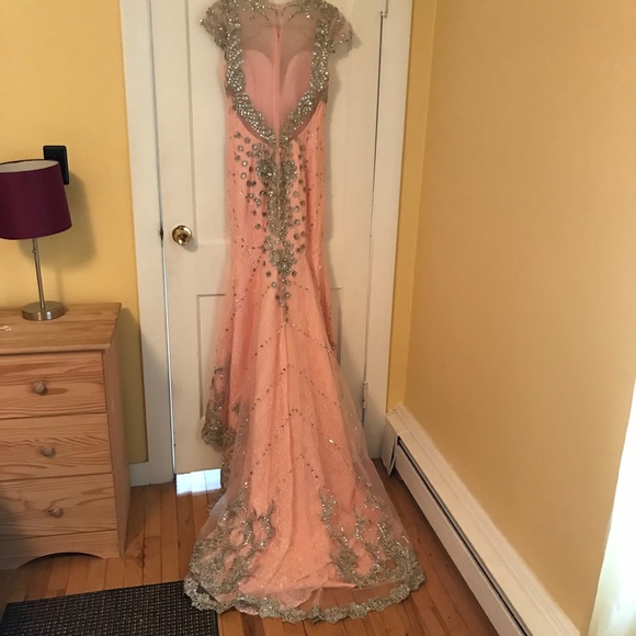 Dresses | Handmade Gown Amazing Pink And Silver | Poshmark